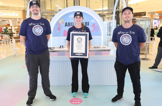 Ice cream display with 1,001 different flavours breaks record in Abu ...