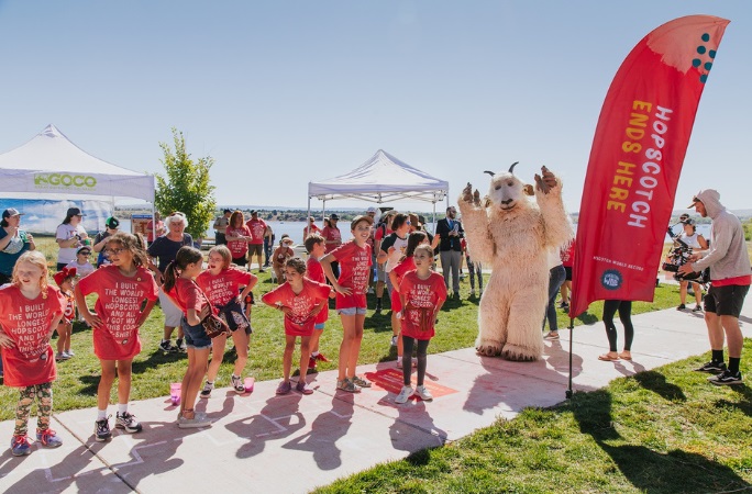 World's longest hopscotch game takes over two hours to hop through ...