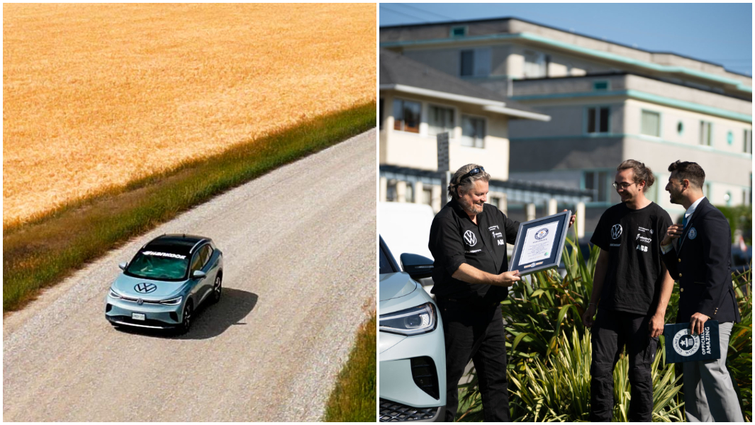 Challenge driver cruises across Canada in battery-powered car to set ...