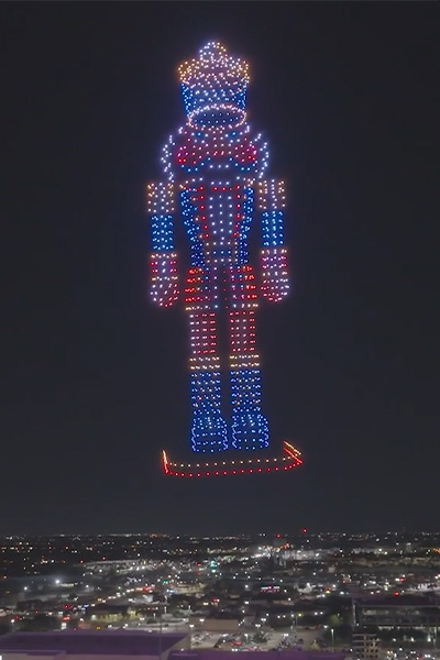 Christmas comes early as festive drone show breaks two world records | Guinness World Records