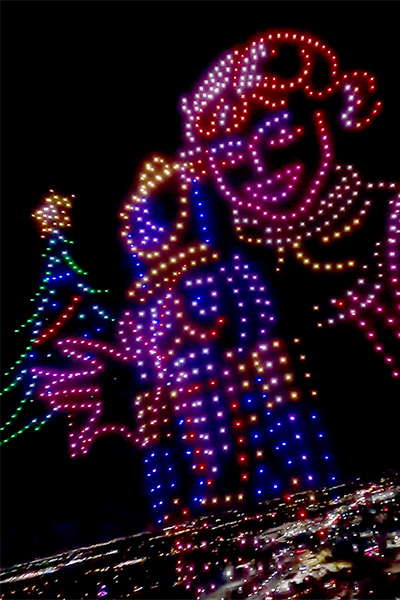 Christmas comes early as festive drone show breaks two world records ...