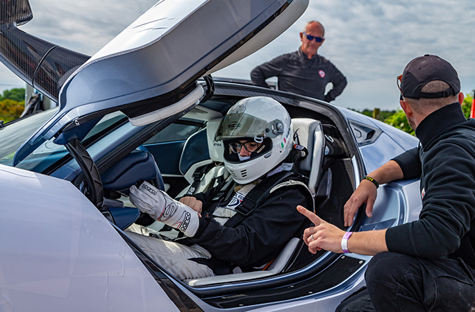 Electric super car breaks two dizzying speed distance records ...