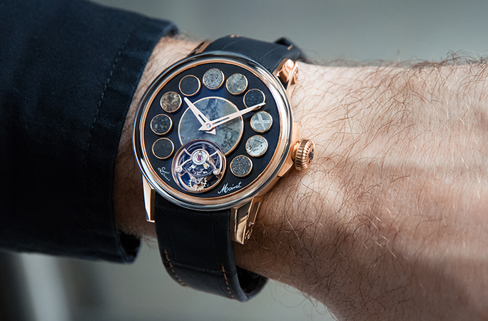 Cosmic watch made with 12 meteorites breaks world record | Guinness ...