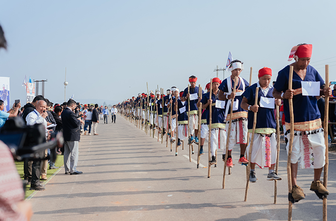 Indigenous Karbi people celebrate their culture with spectacular stilt ...