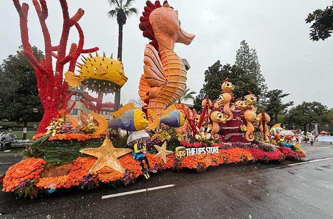 The UPS Store delivers on nautical parade as animatronic seahorse ...