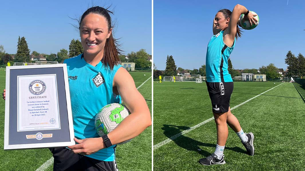 Farthest distance football (soccer) throw-in (female) | Guinness World ...