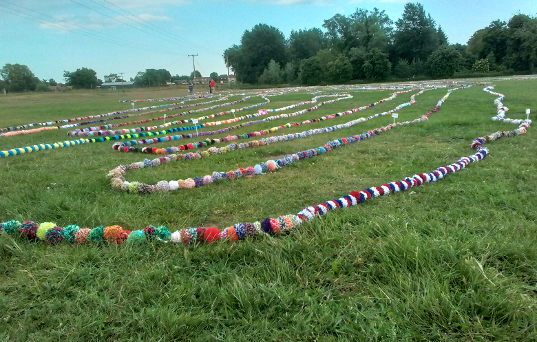 Longest line of pom-poms | Guinness World Records