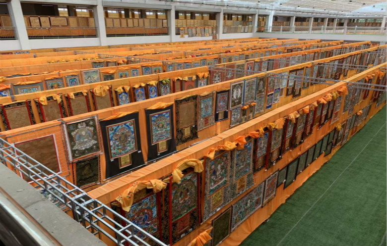 Largest display of thangka paintings | Guinness World Records
