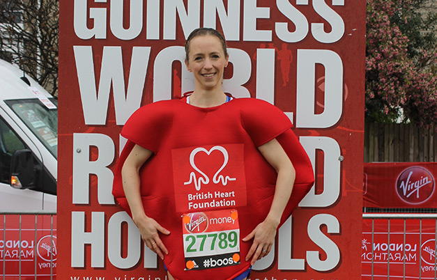 Fastest marathon dressed as a love heart (female) | Guinness World Records