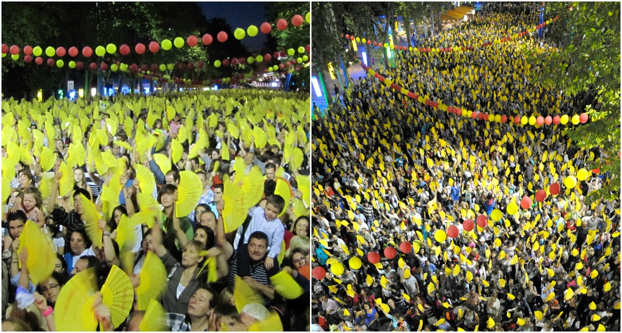 Most people waving fans | Guinness World Records