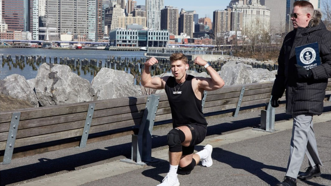 Farthest distance travelled by lunge in one hour | Guinness World Records