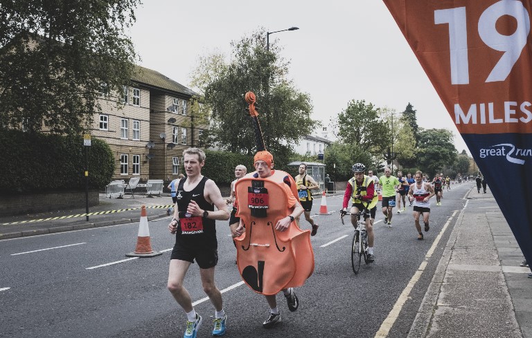 Fastest marathon dressed as a musical instrument (male) | Guinness ...