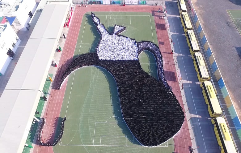 Largest transforming human image | Guinness World Records