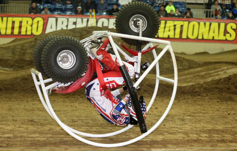 Fastest time to complete five front flips on a trike | Guinness World ...