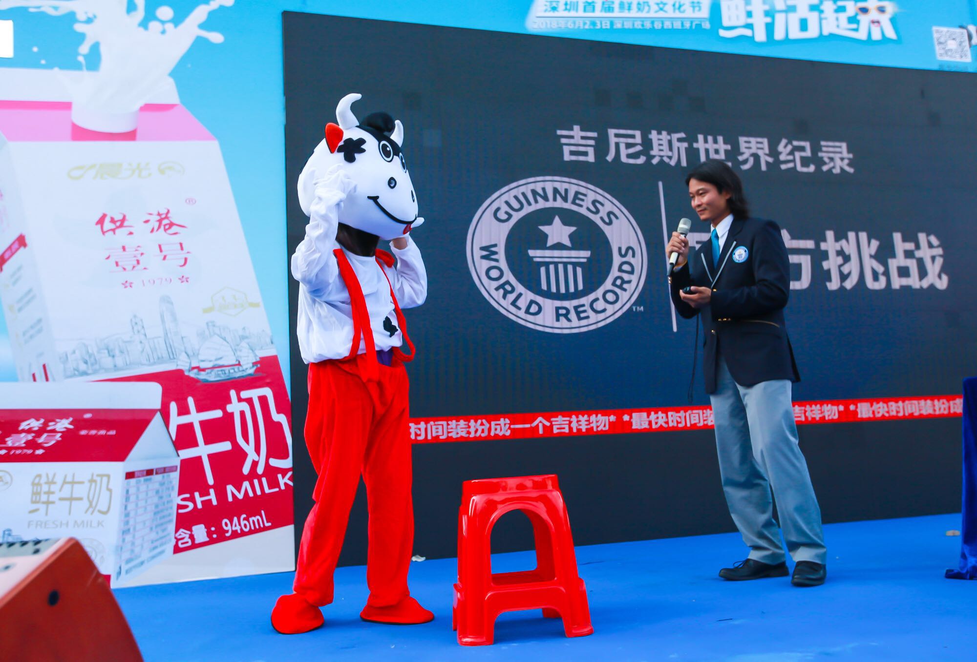 Fastest time to dress as a mascot | Guinness World Records