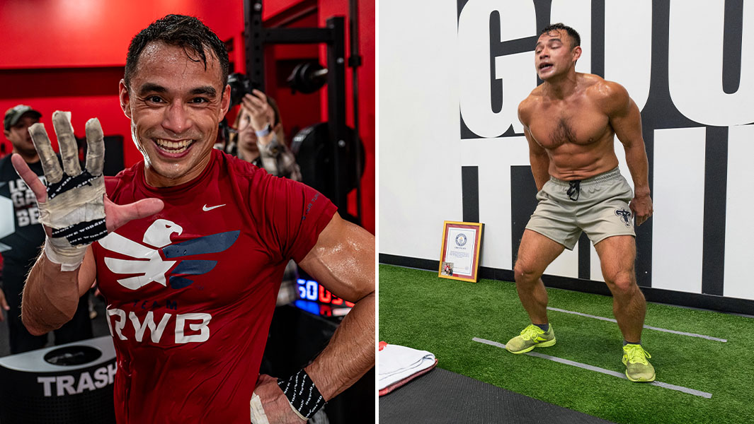 Fastest time to complete 25 burpees (male) | Guinness World Records