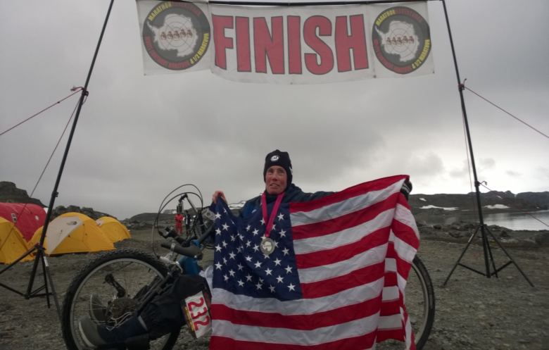 Fastest aggregate time to complete a handcycle marathon on each ...