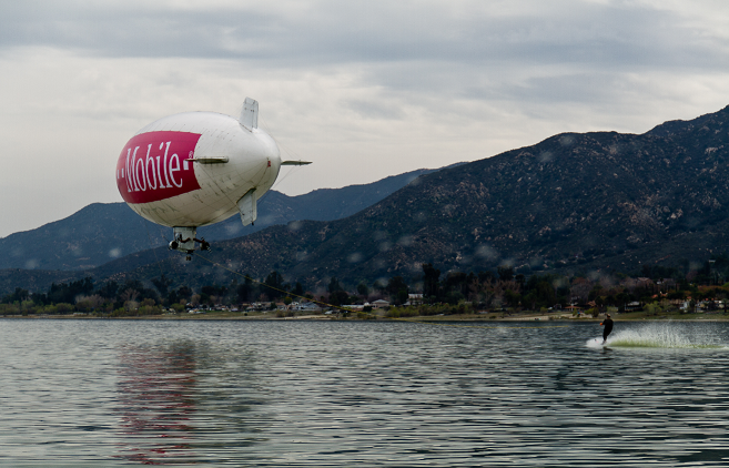 Greatest distance water skied while towed by a blimp | Guinness World ...