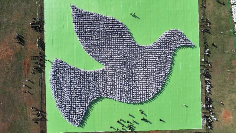 Largest human image of a bird | Guinness World Records