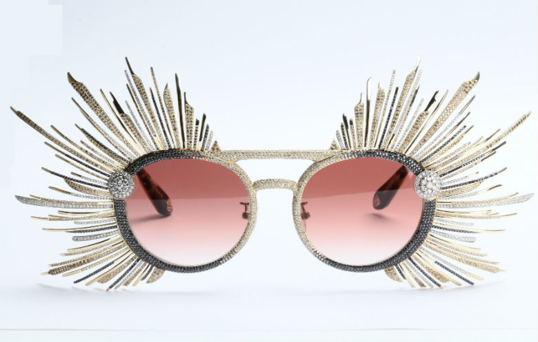 Most diamonds set on a pair of sunglasses | Guinness World Records