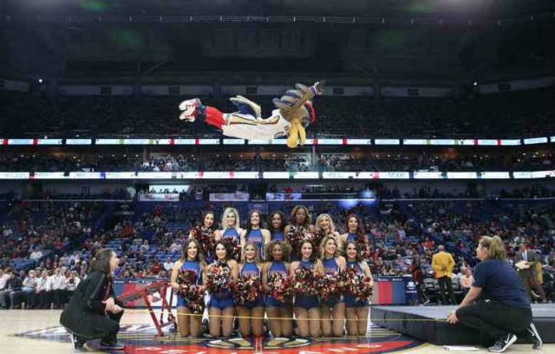 Farthest trampette dive roll by a mascot | Guinness World Records