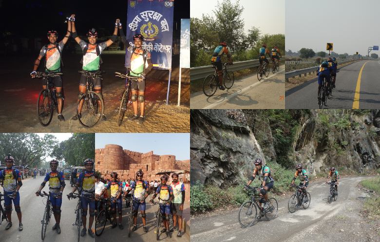Fastest time to cycle trans-India (W-E) by a team | Guinness World Records