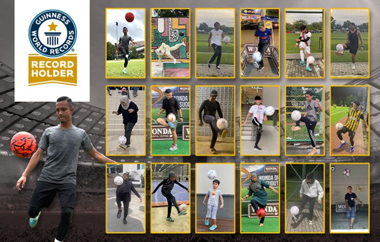 Largest online video chain of people performing football (soccer) kick ...