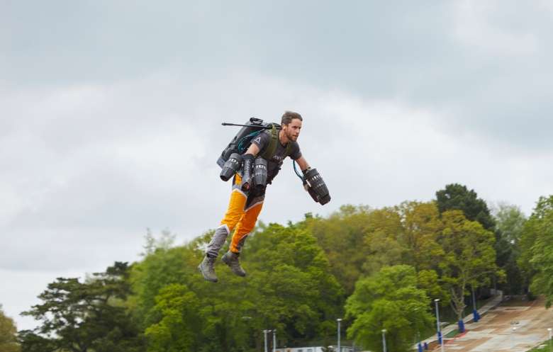 Fastest 400 m hurdles in a body controlled jet engine powered suit ...