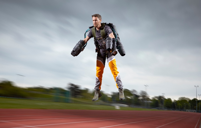 Fastest 100 m in a body controlled jet engine powered suit | Guinness ...
