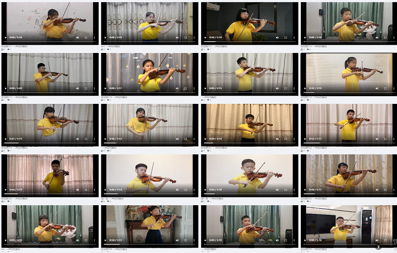Largest online video album of people playing the violin | Guinness ...