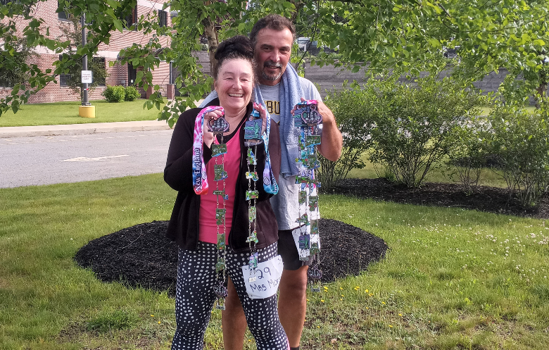 Most consecutive days to run an official half-marathon by a married ...