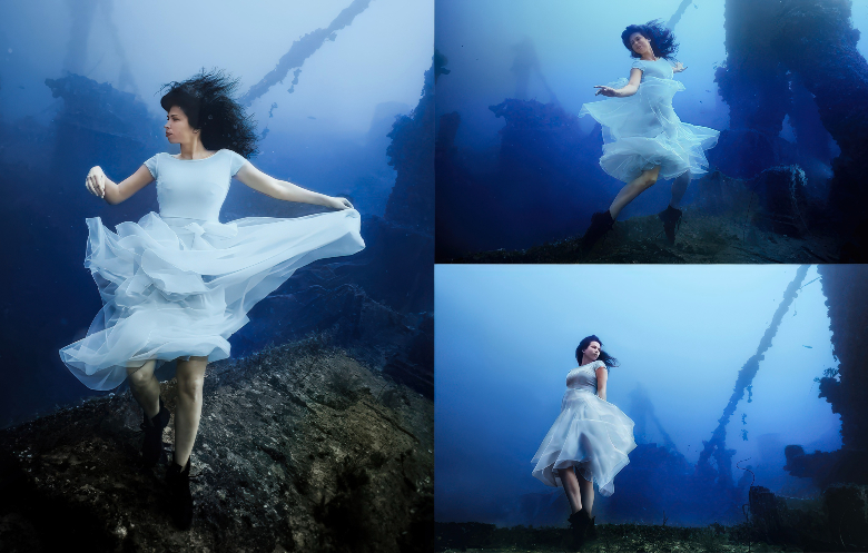 Deepest underwater model photoshoot | Guinness World Records