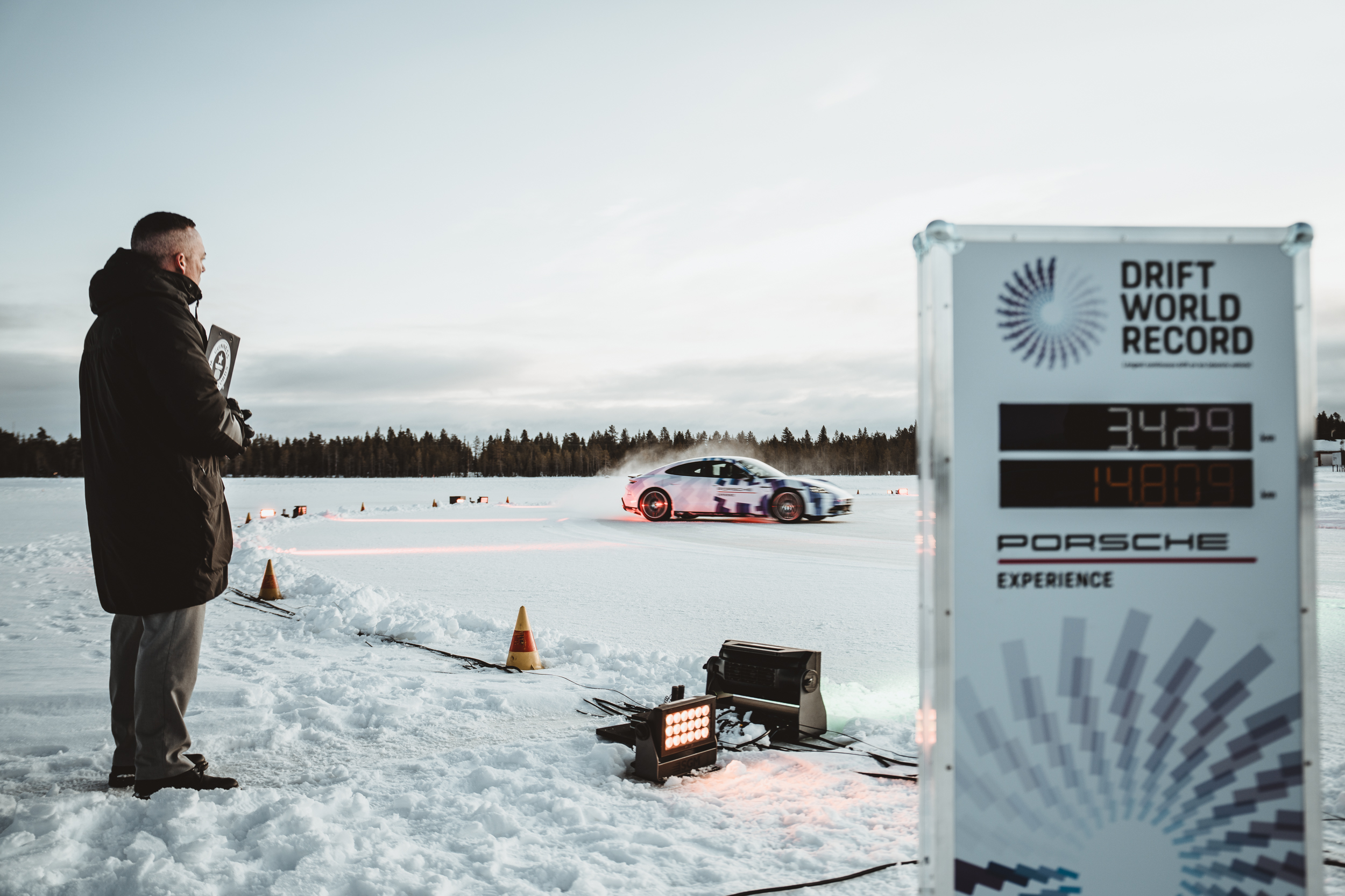 Longest continuous vehicle drift on ice (electric car) | Guinness World ...
