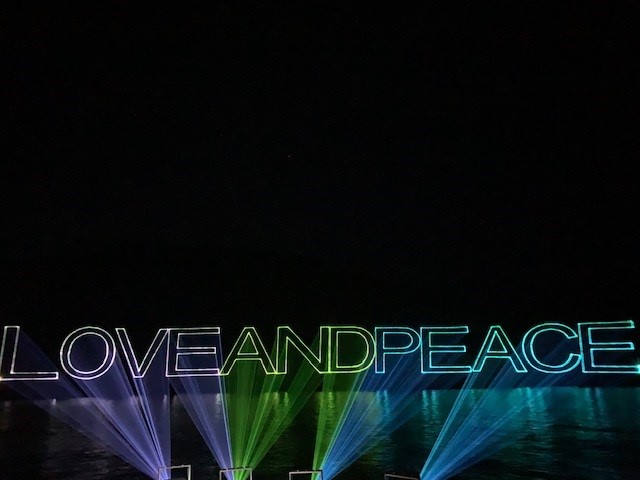 Largest laser light beam sentence | Guinness World Records