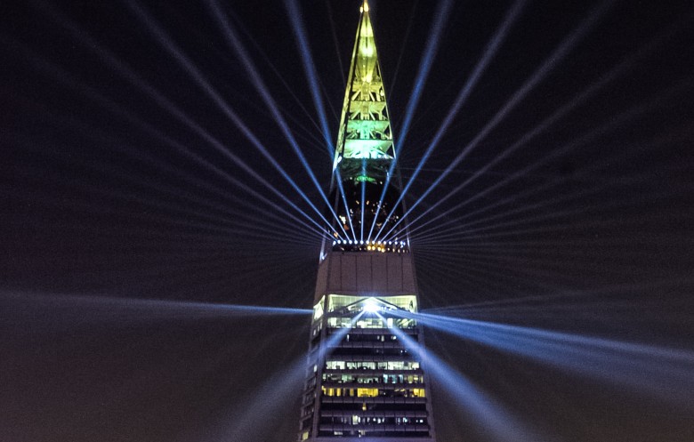 Largest laser show (area covered) | Guinness World Records