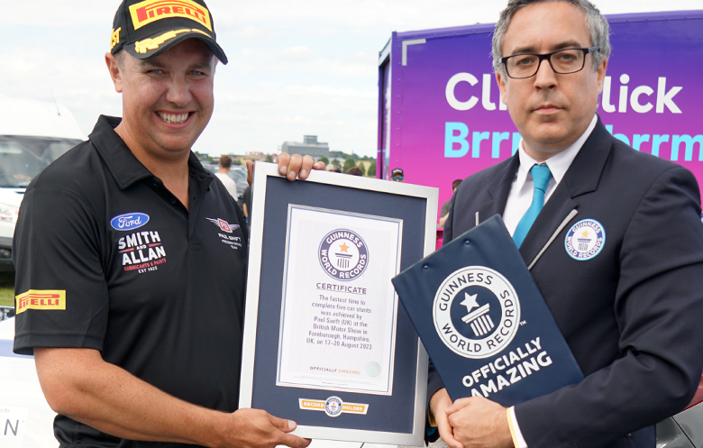 Fastest time to complete five car stunts | Guinness World Records