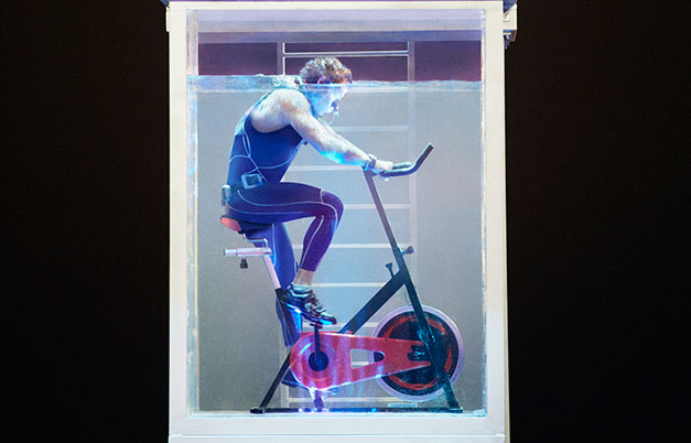 Farthest simulated distance static cycling underwater (apnoea) (male ...