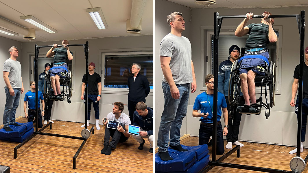 Most pull ups in a wheelchair in one minute (male) | Guinness World Records