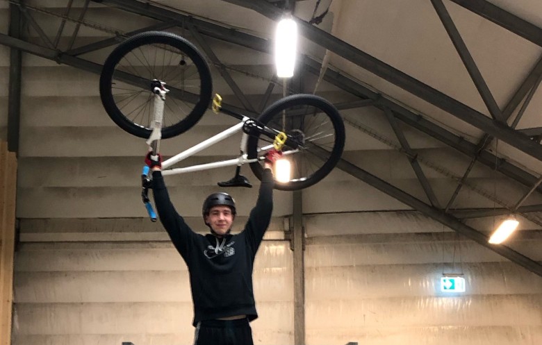 Most bicycle backflips in three minutes | Guinness World Records