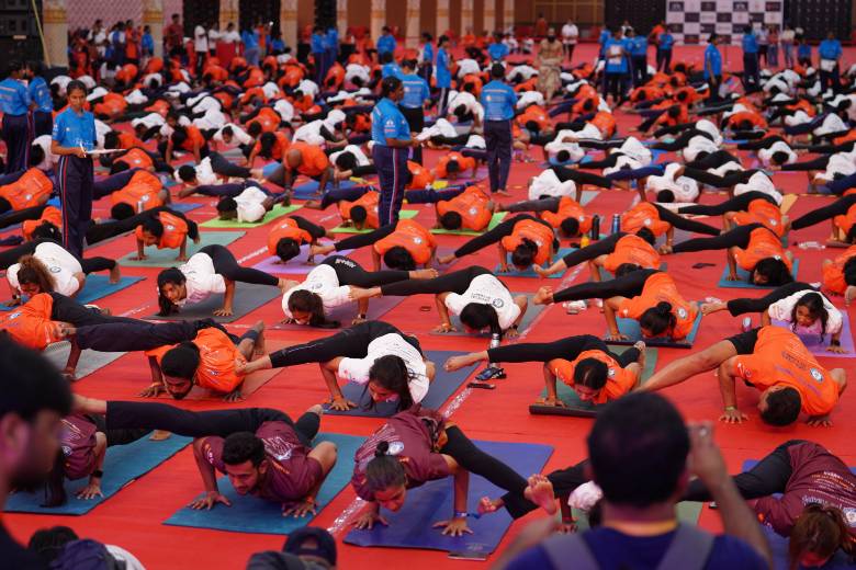 Most people performing the sage koundinya/kaundinya pose (yoga ...