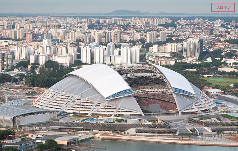 Largest dome-shaped tensile structure | Guinness World Records