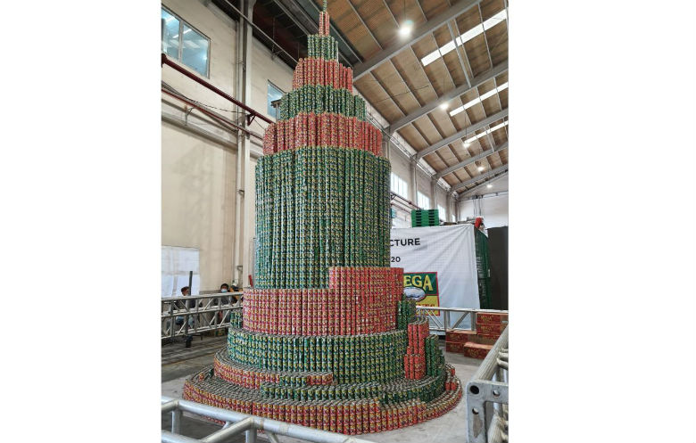 Tallest can (tin) structure | Guinness World Records