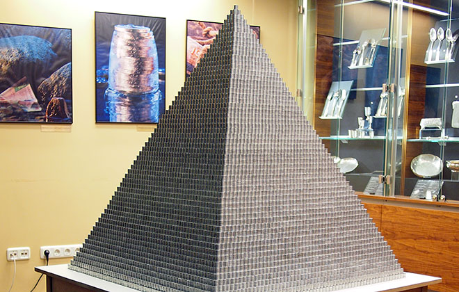 Largest coin pyramid | Guinness World Records