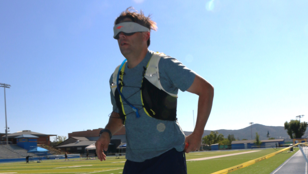 Greatest distance run blindfolded in 24 hours | Guinness World Records