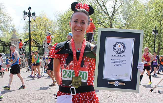 Fastest marathon dressed as a cartoon character (female) | Guinness ...