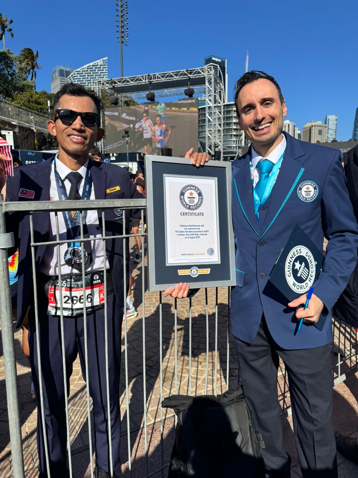 Fastest marathon in school uniform (male) | Guinness World Records