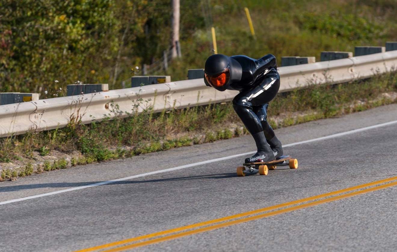 Fastest skateboard speed downhill (standing) | Guinness World Records