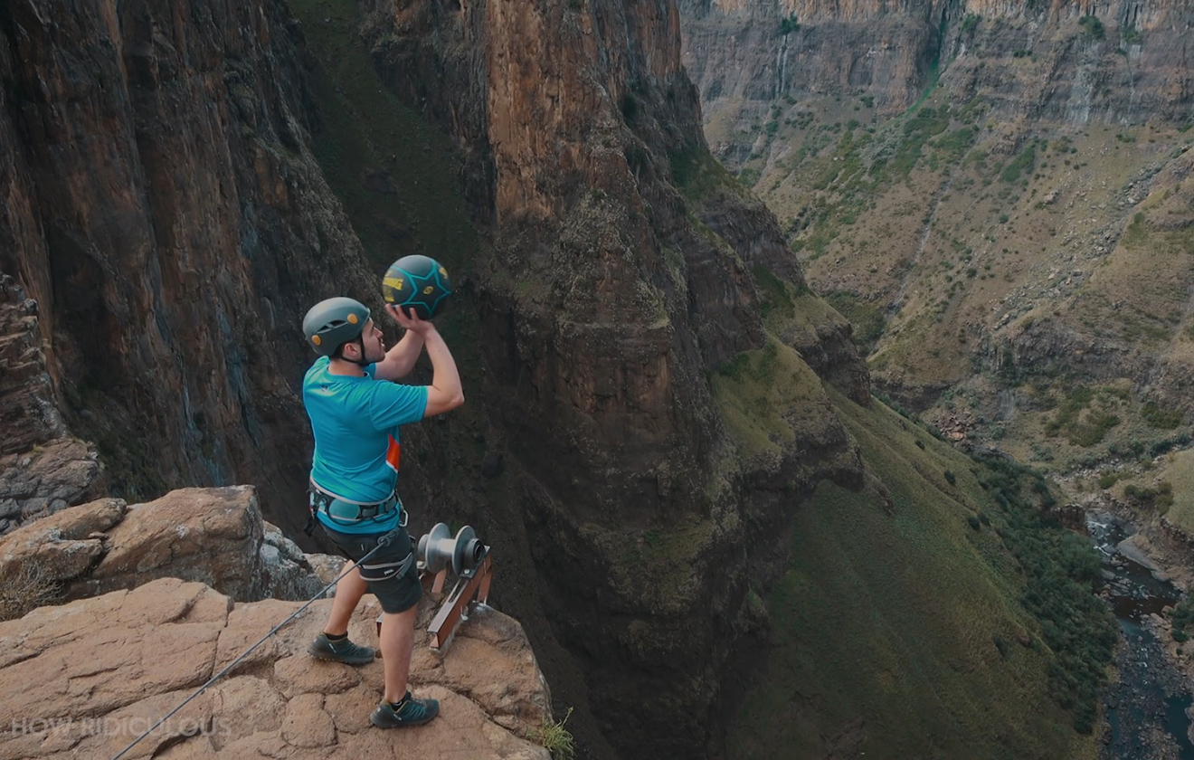 Greatest height from which a basketball is shot | Guinness World Records