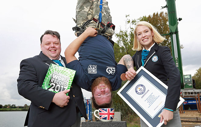 Highest bungee dunk | Guinness World Records