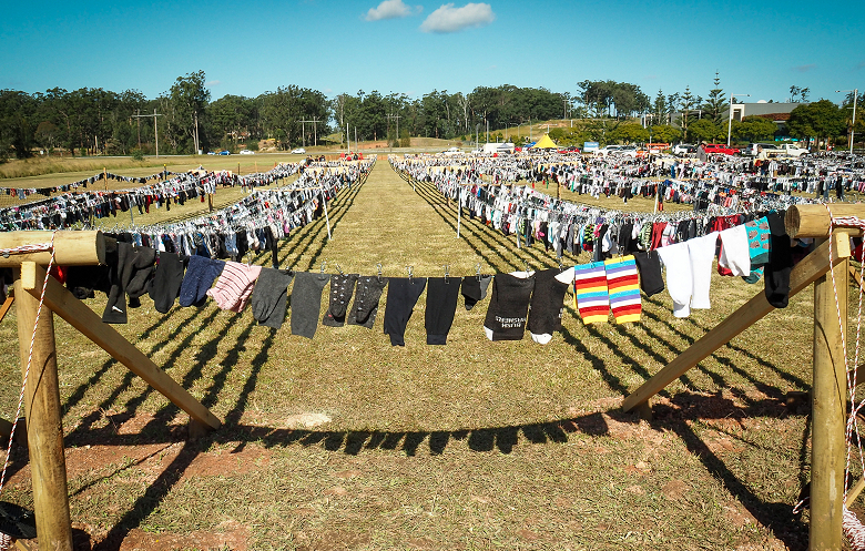 Longest washing line of socks | Guinness World Records